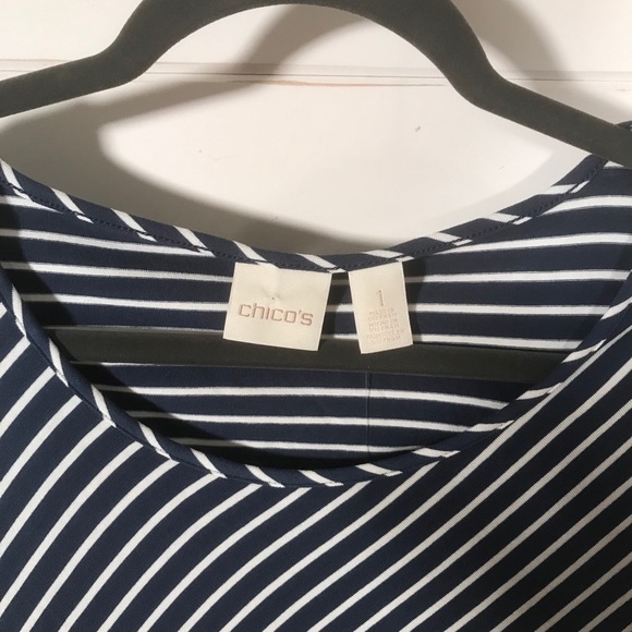 Chico's | Tops | Chicos Striped Long Sleeved Shirt | Poshmark